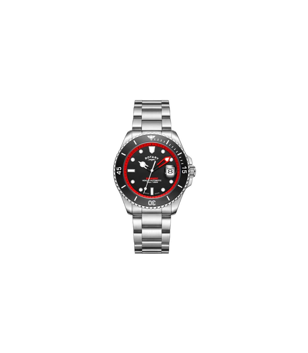 Rotary Seamatic black & red automatic watch 42mm - GB05430/81